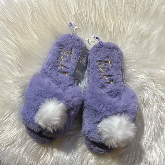 Disney | Shoes | New Disney Purple Tinker Bell Slippers For Adults ...